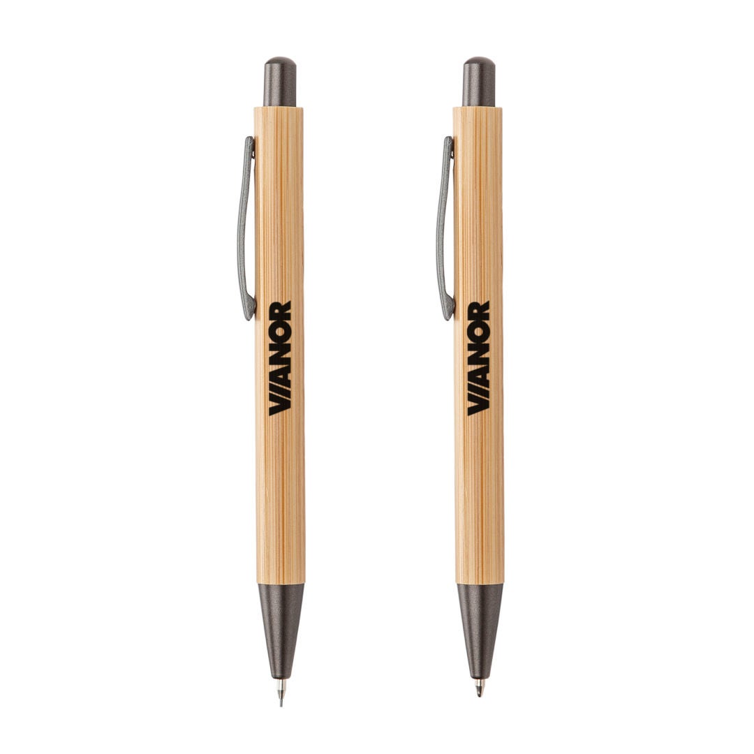 Bamboo Pen and Mechanical Pencil Gift Set | Reusable | Eco Promotional Products